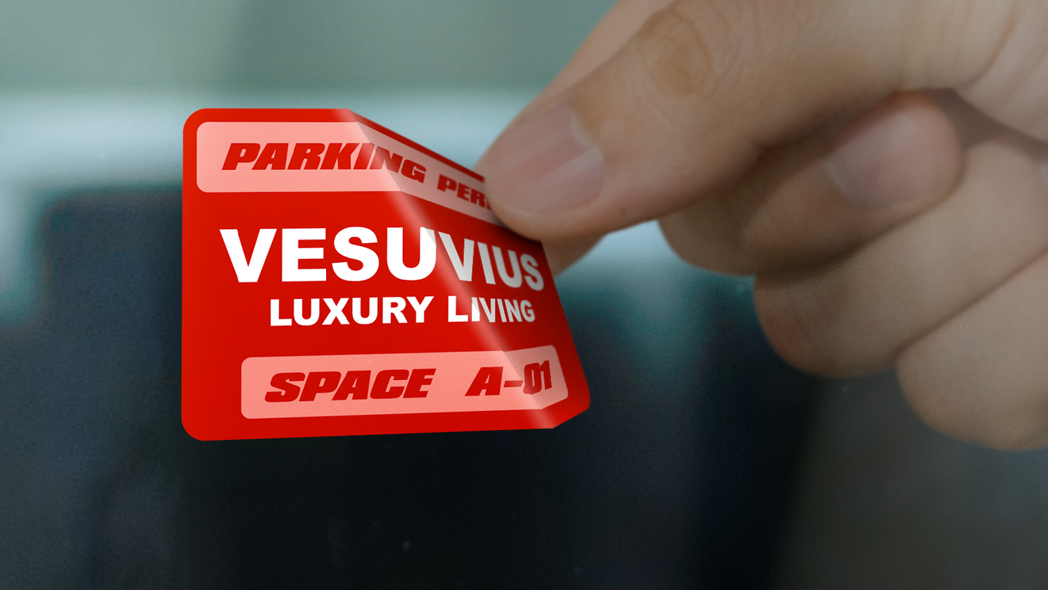 Rectangle Apartment Parking Permits – Secure & Customizable