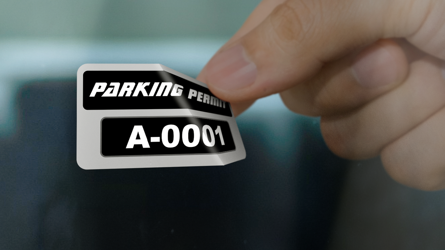 Parking Permit Rectangle 9