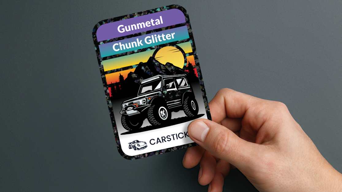 Gunmetal Chunk Material Sample