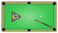 A Game In Pool Billiards Sticker