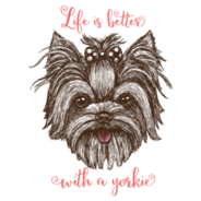 A Little Yorkie Sticker