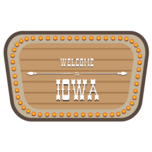 Iowa Car Stickers and Decals