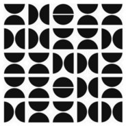 Abstract Geometrical 70s Inspired Composition Sticker