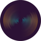Abstract Spinning Record Sticker