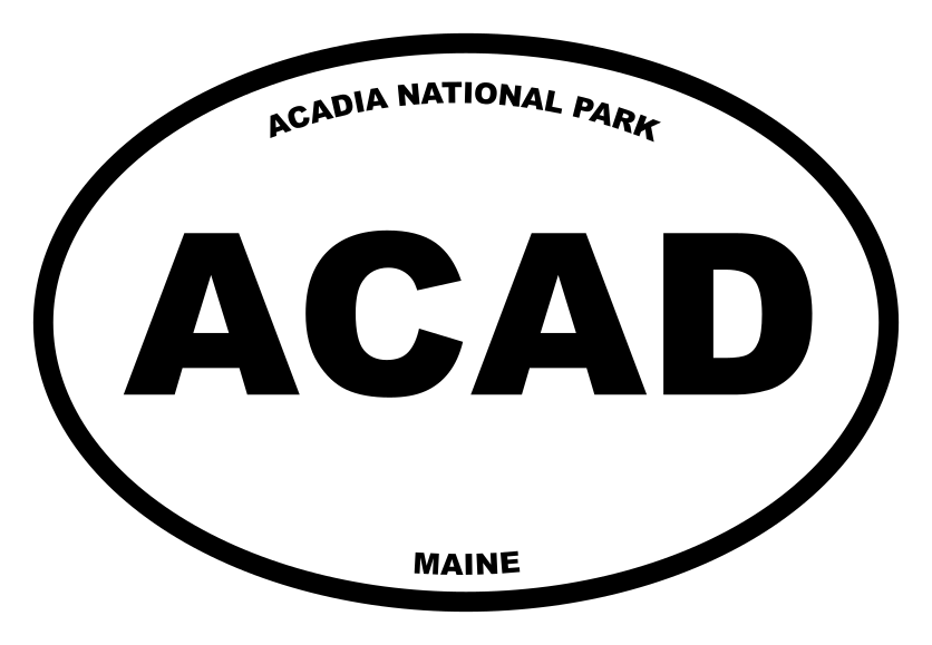 Acadia National Park Oval Sticker