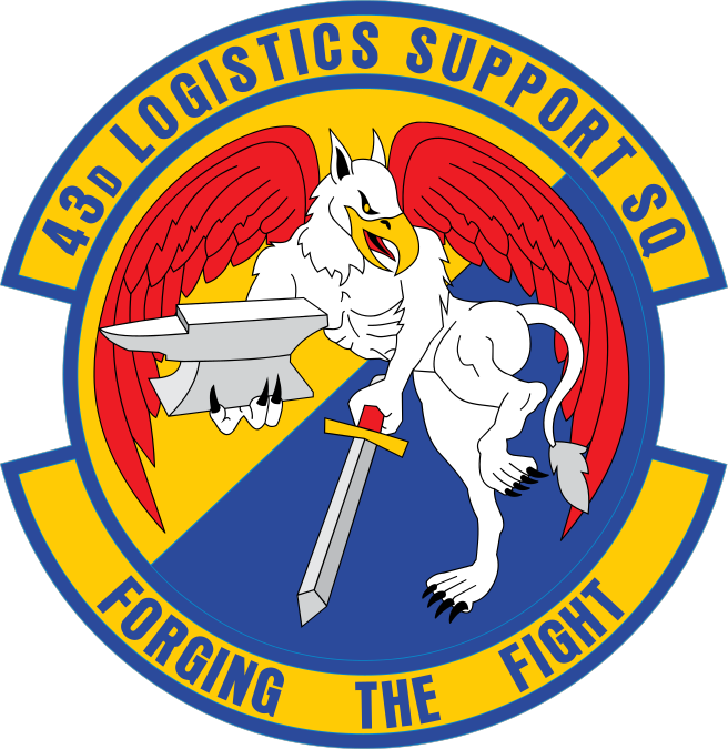 Air Force 43Rd Logistics Suppor Squadron Sticker Shipped Fast & Free!
