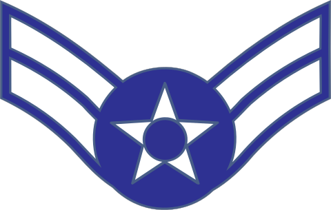 Air Force Rank E-3 Airman First Class Sticker Shipped Fast & Free!