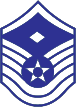 Air Force Rank E-7 Master Sergeant With Diamond Magnet