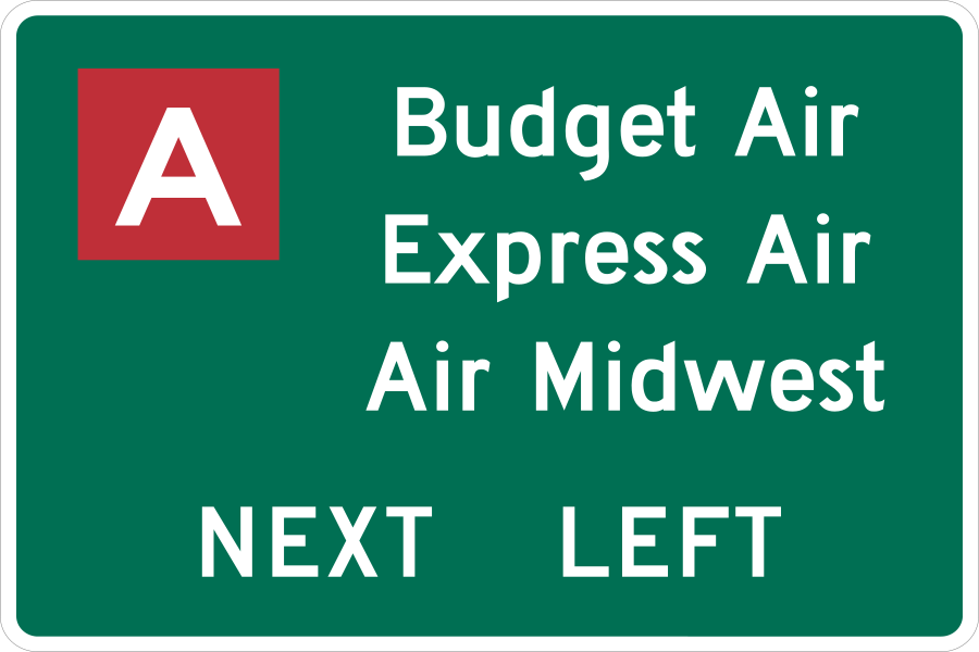 Air Lines Next Left Sticker - Fast Shipping & No Minimums