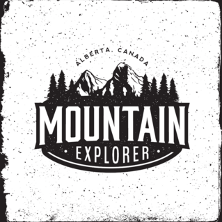 Alberta, Canada Mountain Explorer Sticker