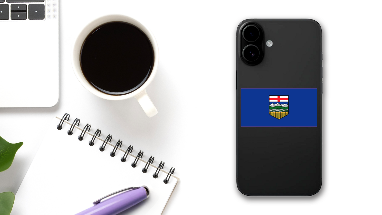 Order Your Alberta Flag Sticker Today - Free Shipping!