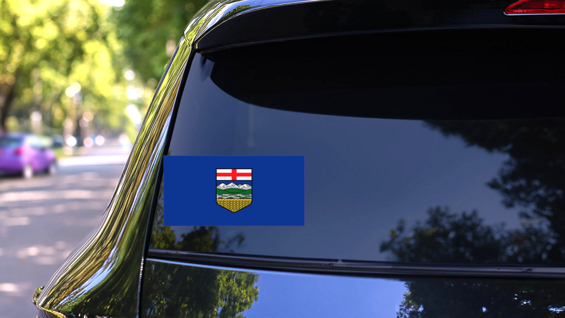Order Your Alberta Flag Sticker Today - Free Shipping!