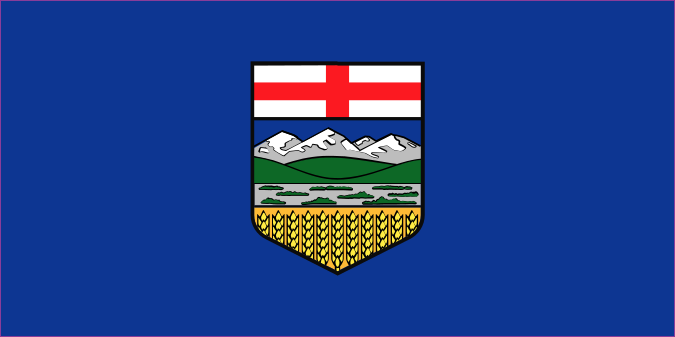 Order Your Alberta Flag Sticker Today - Free Shipping!