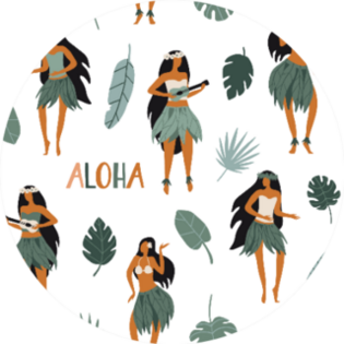 Hawaiian Dancer Stickers & Decals for Car | Car Stickers