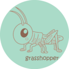 Alphabet G For Grasshopper Vocabulary Sticker