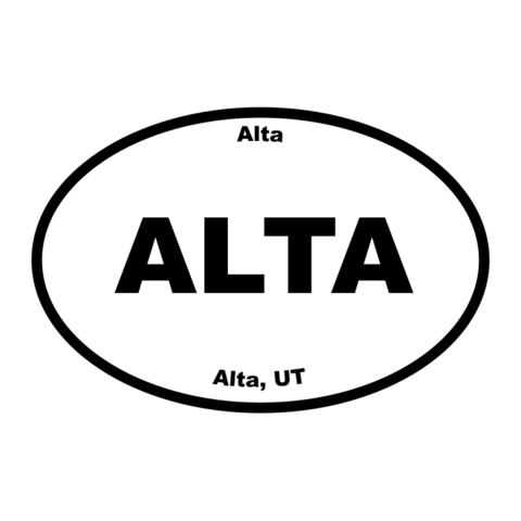 Alta Oval Sticker