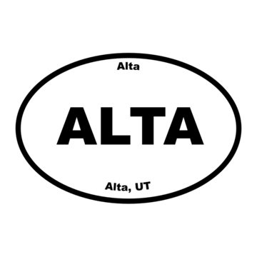 Alta Oval Sticker