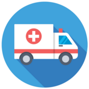 Ambulance Circle Sticker