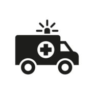 Ambulance Icon Transfer Sticker