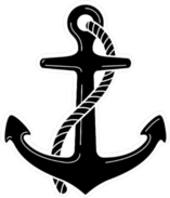 Anchor and Rope Sticker