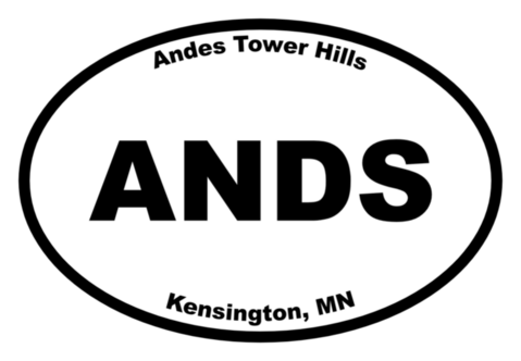 Andes Tower Hills Oval Sticker