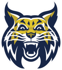 Angry Wild Bobcat Mascot Head Sticker