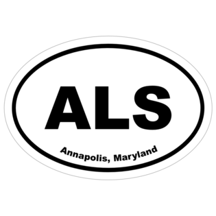 Maryland City Oval Car Stickers & Decals