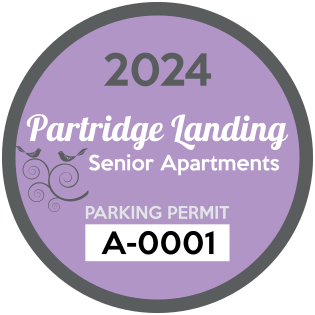 Custom Circle Parking Permit Decals | Car Stickers