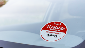 Custom Apartment Circle Parking Permits – Secure & Fully Customizable