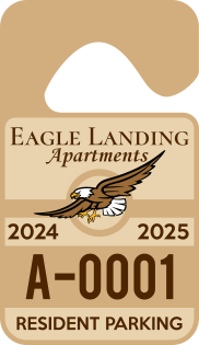 Apartment Parking Permit Stickers for Resident Vehicles