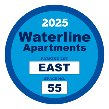Circle Apartment Parking Permit Stickers – Secure & Easy to Customize