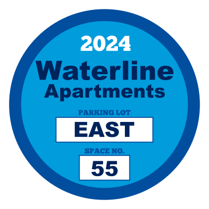 Apartment Parking Permit Stickers for Resident Vehicles