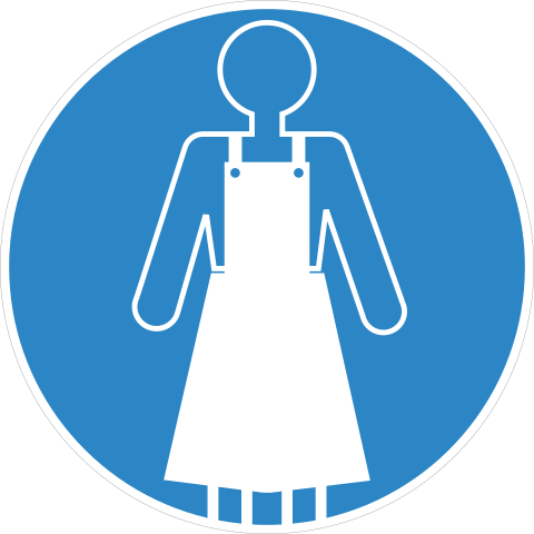 Apron Sign Sticker - 50+ Color Options!