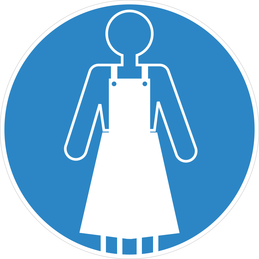 Apron Sign Sticker - 50+ Color Options!