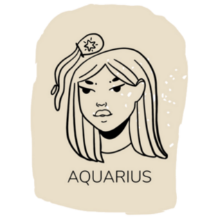 Aquarius Zodiac & Astrology Stickers & Car Decals