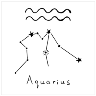 Aquarius Zodiac & Astrology Stickers & Car Decals