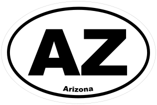 U.S. State Oval Car Stickers & Decals – State Flag Design Available