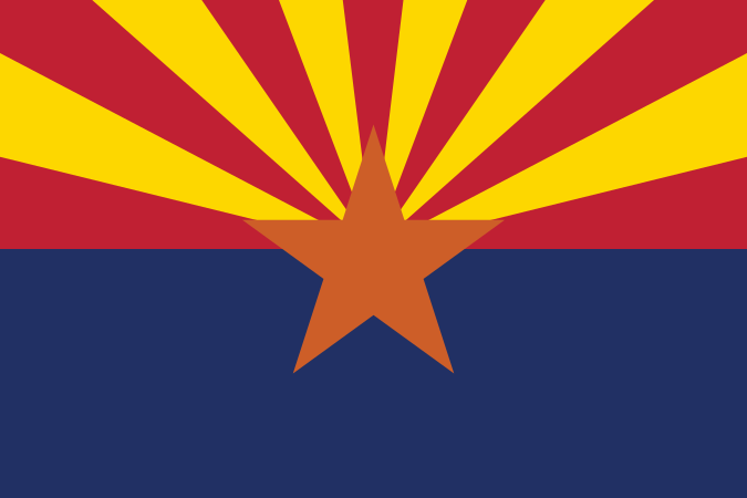Vibrant, High-Quality Arizona Az State Flag Stickers