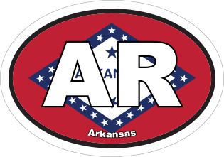 U.S. State Oval Car Stickers & Decals – State Flag Design Available