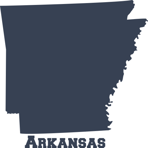 Arkansas State Sticker - 50+ Colors!