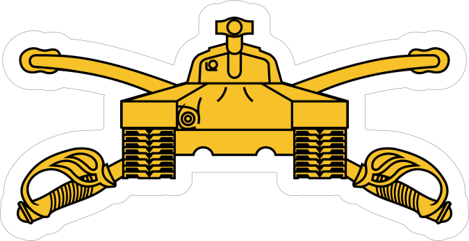 Army Armor Branch Emblem Sticker - Fast Shipping & No Minimums