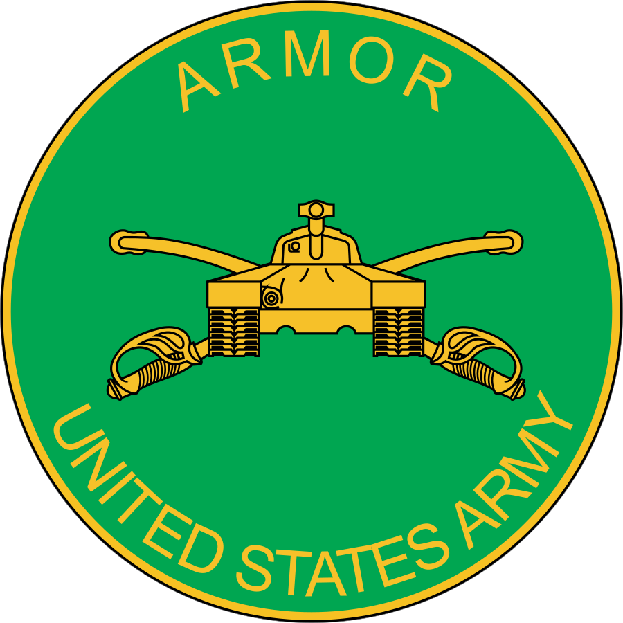 Order Your Army Armor Branch Plaque Sticker Today - Free Shipping!