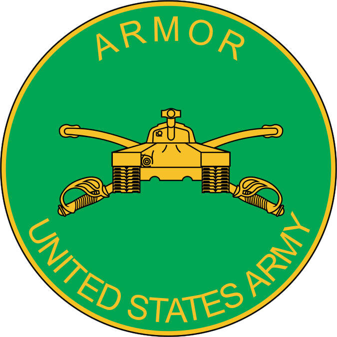 Order Your Army Armor Branch Plaque Sticker Today - Free Shipping!
