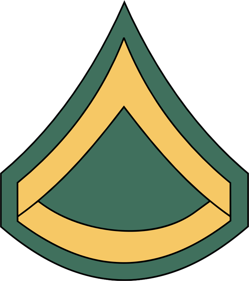 Army Rank E-3 Private First Class Magnet - Fast Shipping & No Minimums