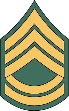 Army Rank E-7 Sergeant First Class Sticker - 50+ Color Options!