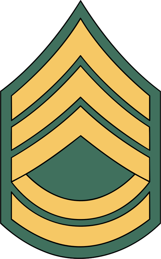 Army Rank E-7 Sergeant First Class Sticker - 50+ Color Options!