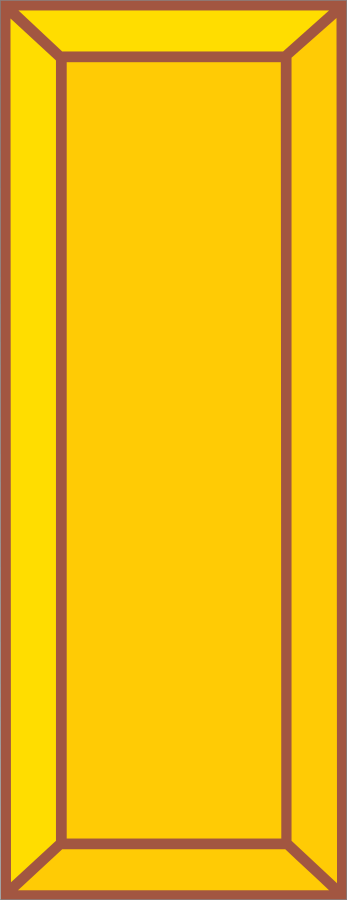 Army Rank O-1 Second Lieutenant Sticker