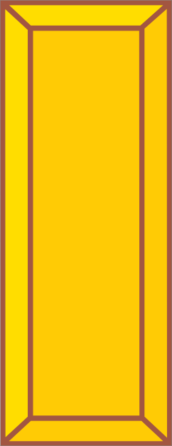 Vibrant, High-Quality Army Rank O-1 Second Lieutenant Stickers