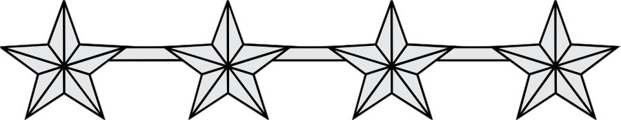 Army Rank O-10 General Magnet