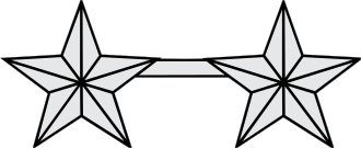 Army Rank O-8 Major General Sticker Shipped Fast & Free!